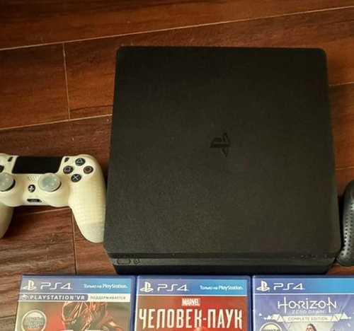 Sony playstation 4 slim 1tb 2 геймпада