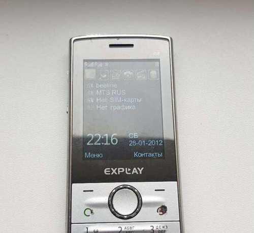 Кнопочный Телефон три сим-карты Explay ice