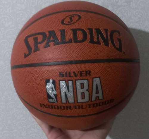 Баскетбольный мяч spalding nba silver