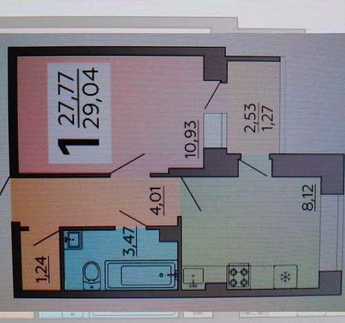 Продам 1 комнатную квартиру