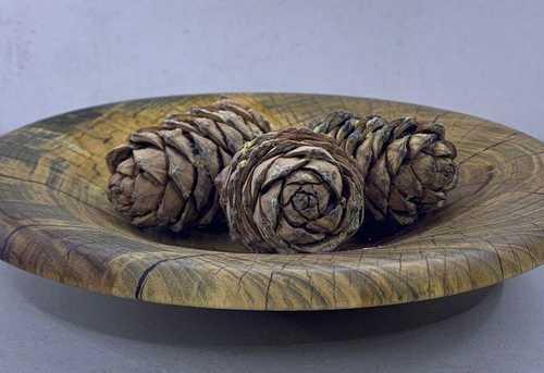 Тарелка блюдо деревянная