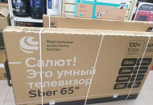 Умный телевизор Sber 65" 165см 4K UHD WiFi Новый