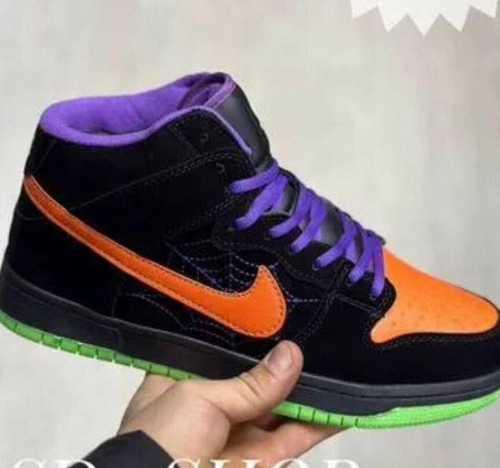 Кроссовки мужские зимние nike SB dunk halloween