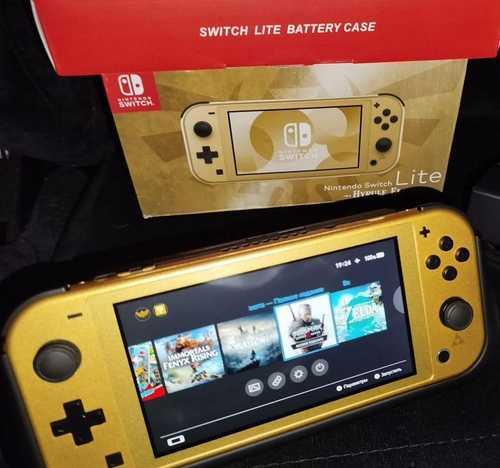 Nintendo switch lite Hyrule edition прошитая 512гб