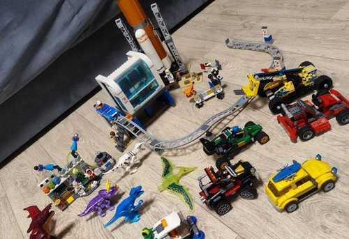 Lego City ракета машинки динозавры