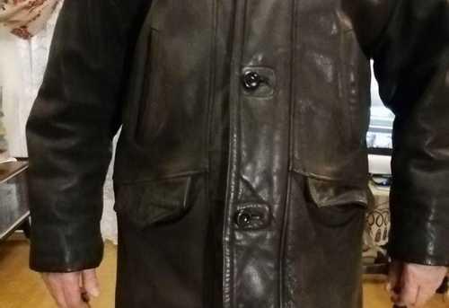 Кожаная куртка мужская 52