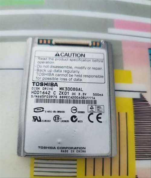 Жесткий диск 1,8 toshiba мк3008gal
