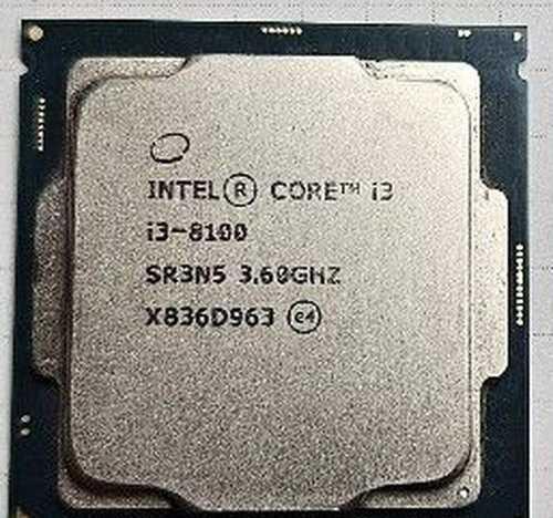 Процессор intel core i3 8100