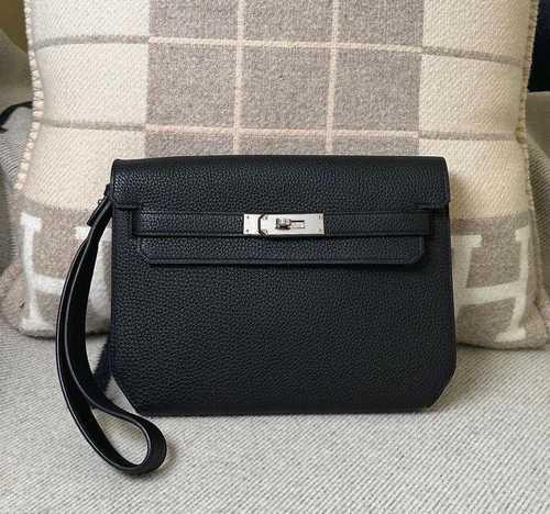 Сумка Hermes kelly depech 25 togo black phw (33)