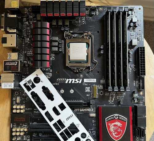 Комплект i7 4770k + MSI Z97 gaming 3 + 16GB