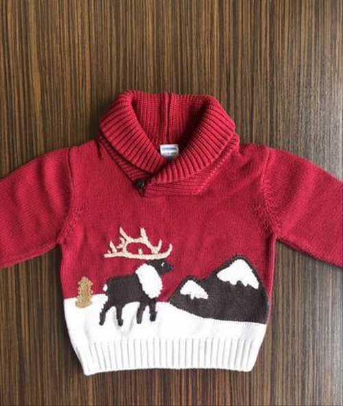 Свитер Gymboree новогодний 12-18 мес