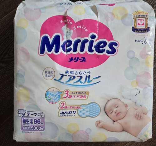 Подгузники Merries new born