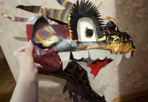 Новогодняя маска дракона, маска
