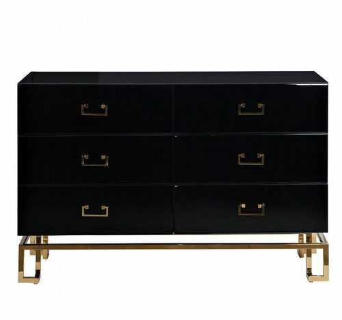Комод черный с ящиками Garda Decor KFG057