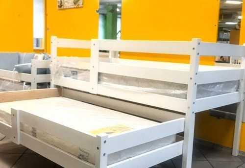 Детская кровать из березыс 2-мя местами