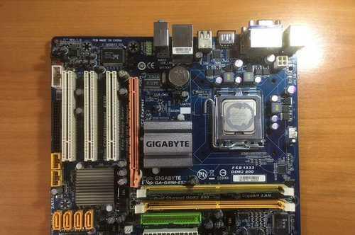 Gigabyte GA-G41M-ES2H с intel pentium E5400