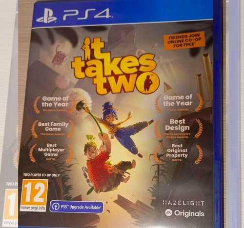 It takes two ps4 диск отличное состояние