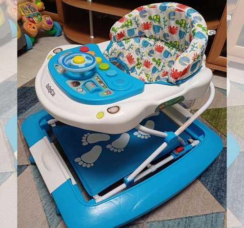 2в1 Ходунки babyton с функцией укачивания