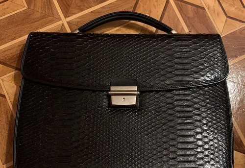 Мужской кожаный портфель сумка чемодан Neri Karra