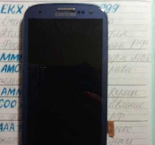 Тач-скрин для Samsung S3(i9300) синий