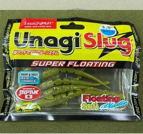 Виброхвост Lucky John Unagi Slug 3,5"(8,8 см) 5 шт