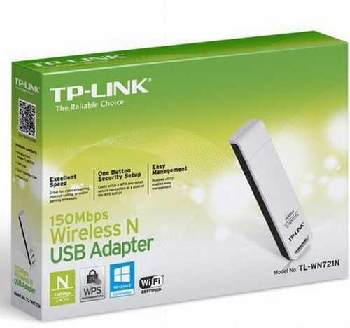 Беспроводной сетевой USB-адаптер Wi-Fi tl-wn721n