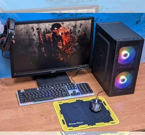 Игровой пк RGB (Core i5, 12 Гб, GT730 4 Гб)