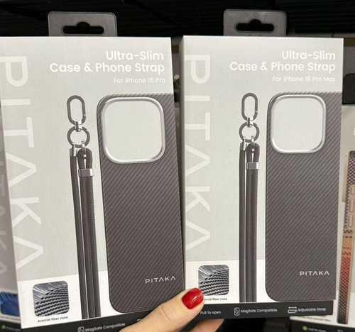 Ultra-Slim Case &1 to 3 Phone Strap For iPhone 16