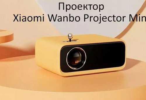 Проектор желтый wanbo projector mini xs01