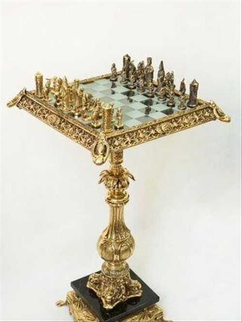Шахматный столик из бронзы