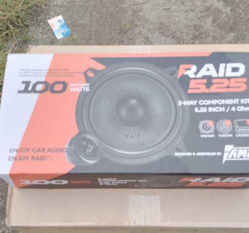 Динамики 13 см amp raid компонентные