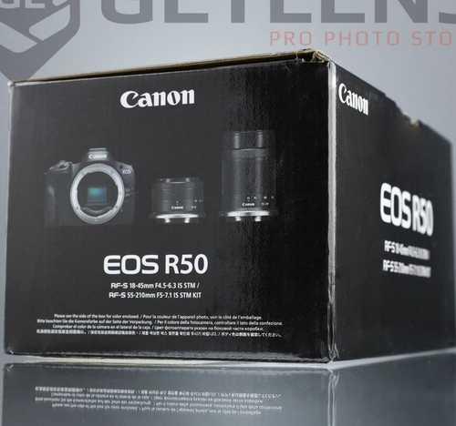 Canon EOS R50 Kit RF-S 18-45mm   RF-S 55-210mm