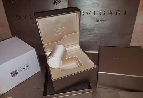 Две коробки Bvlgari с валиком и для кольца