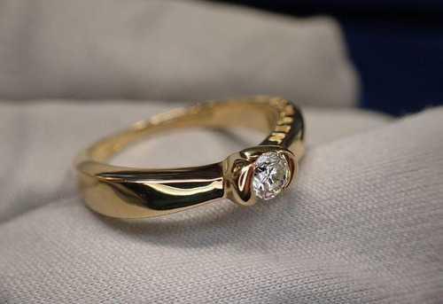 Золотое кольцо с бриллиантом Balmain