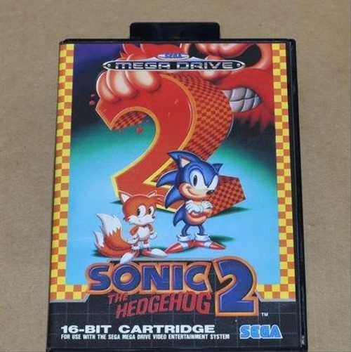 Картридж Sonic 2 Sega Mega Drive Сега Оригинал