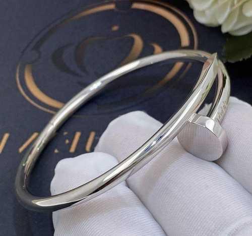 Браслет Cartier Juste un Clou классическая модель белое золото 585 проба