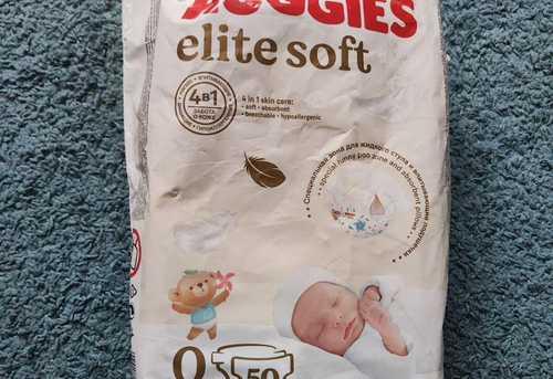 Подгузники huggies elite soft 0