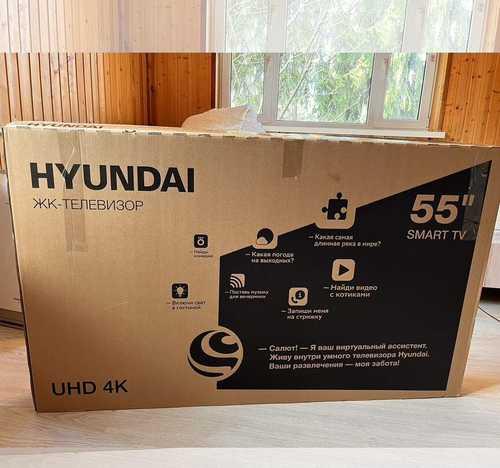 Телевизор hyundai SMART tv 4k 55 дюймов