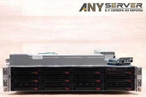 Сервер Supermicro 6028TR 8х E5-2683v4 256Gb 12LFF