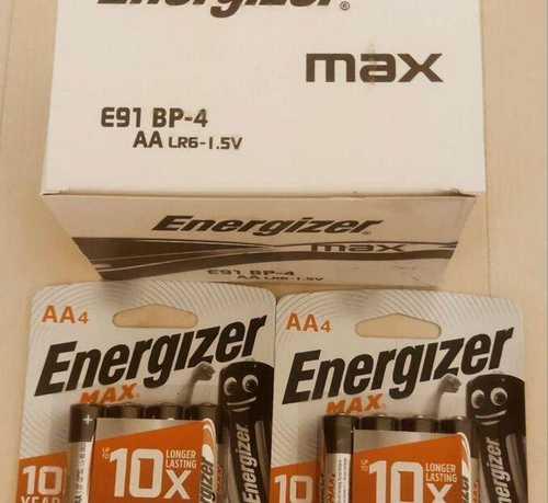 Батарейки energizer max AA, пальчиковые