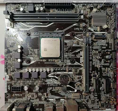 Комплект asus prime B350M-K + AMD Athlon X4 950