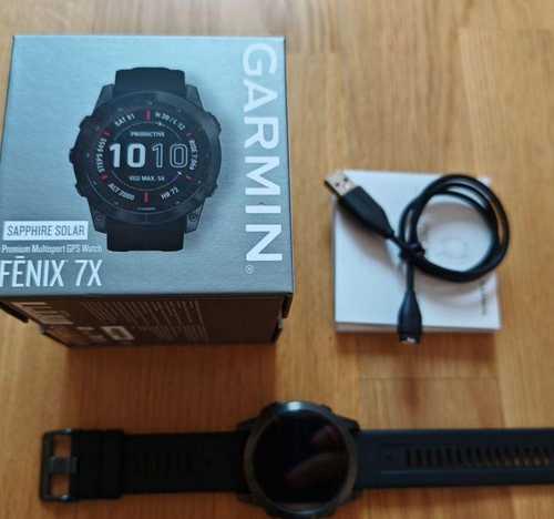 Garmin Fenix 7x sapphire solar titanium