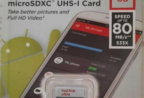 MicroSD XC SanDisk Ultra 64 Gb