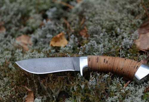 Шкуросъемный нож (сталь х12мф рукоять береста)