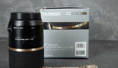 Объектив Tamron SP 90mm f/2.8 Di Macro 1:1 VC USD