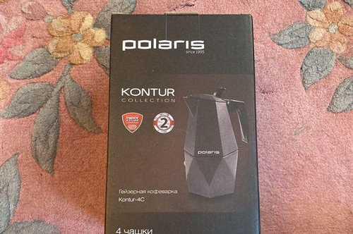 Гейзерная кофеварка Polaris Kontur-4C