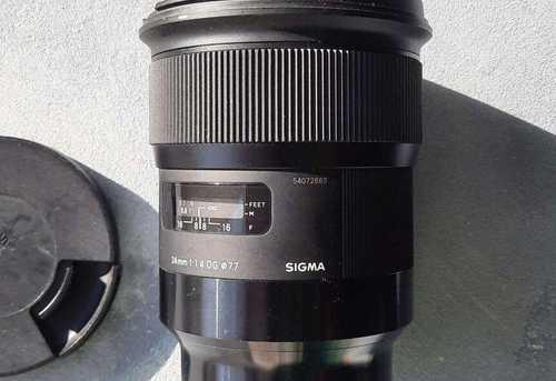 Sigma AF 24mm F/1.4 DG HSM Art sony E объектив