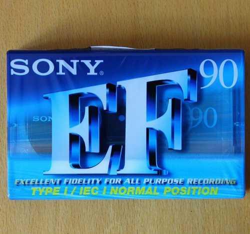 Аудиокассета Sony C-90EFB в упаковке