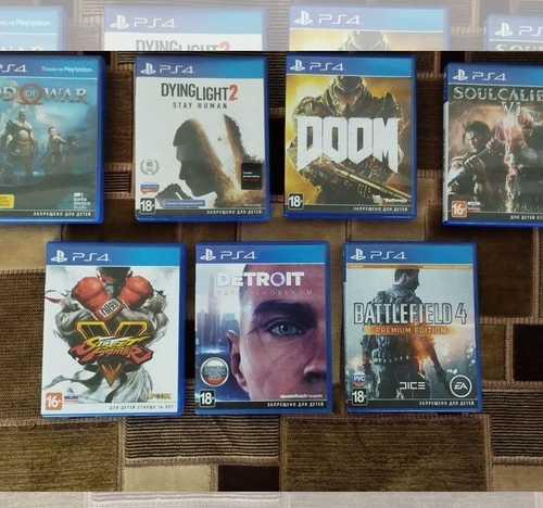 Игровые диски на Ps4