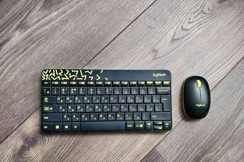Беспроводная клавиатура и мышь logitech MK240 Nano